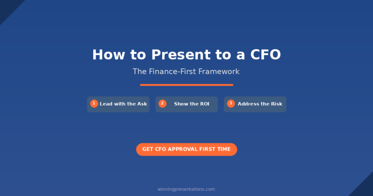 How to Present to a CFO: The Finance-First Framework