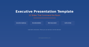 Executive Presentation Template: 12 Slides That Command the Room [2026]