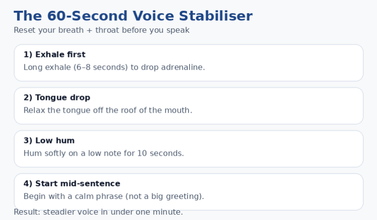 Voice Shaking When Speaking? The 60-Second Reset